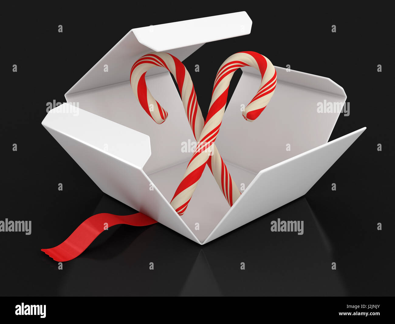 Open package with Candy Can. Image with clipping path Stock Photo - Alamy