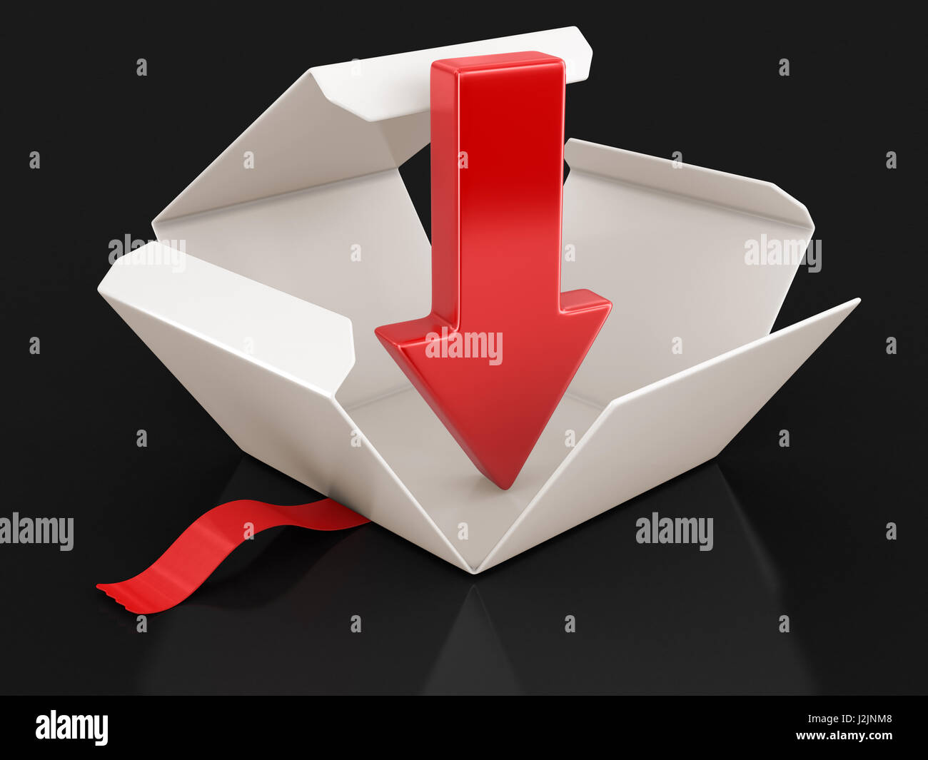 Container with an arrow pointing hi-res stock photography and images ...