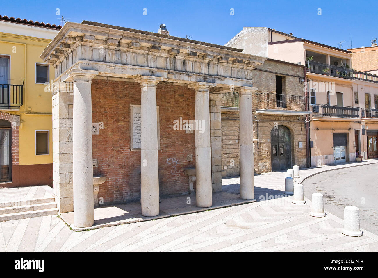 Monumental fountain. Biccari. Puglia. Italy Stock Photo - Alamy