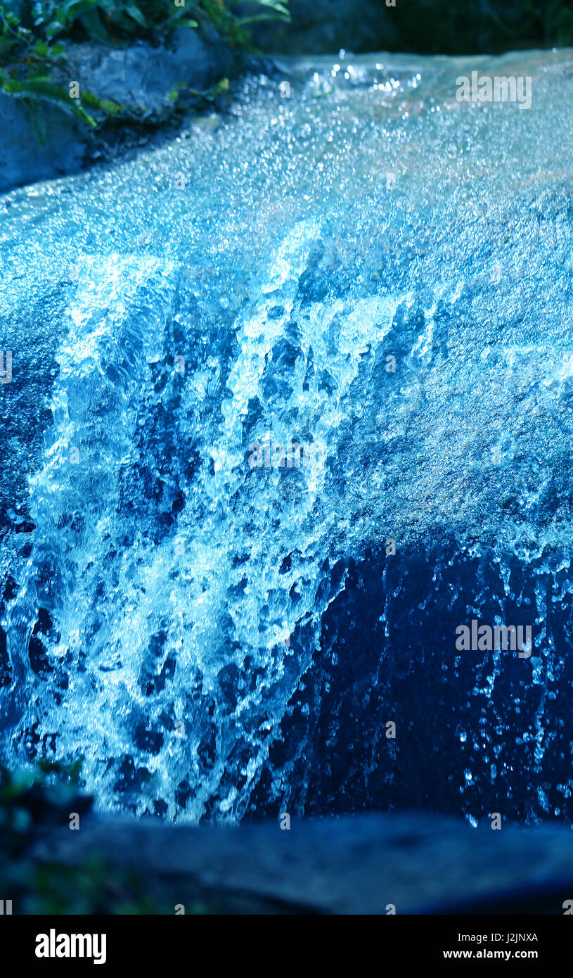 beautiful waterfall with water photographed close up Stock Photo - Alamy
