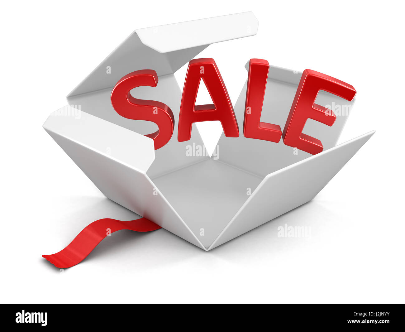 Open package with Sale. Image with clipping path Stock Photo - Alamy