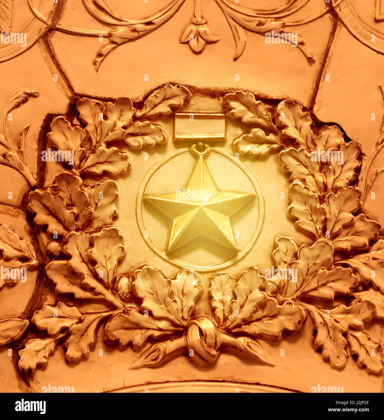 The star on the wall to photograph closeup Stock Photo - Alamy