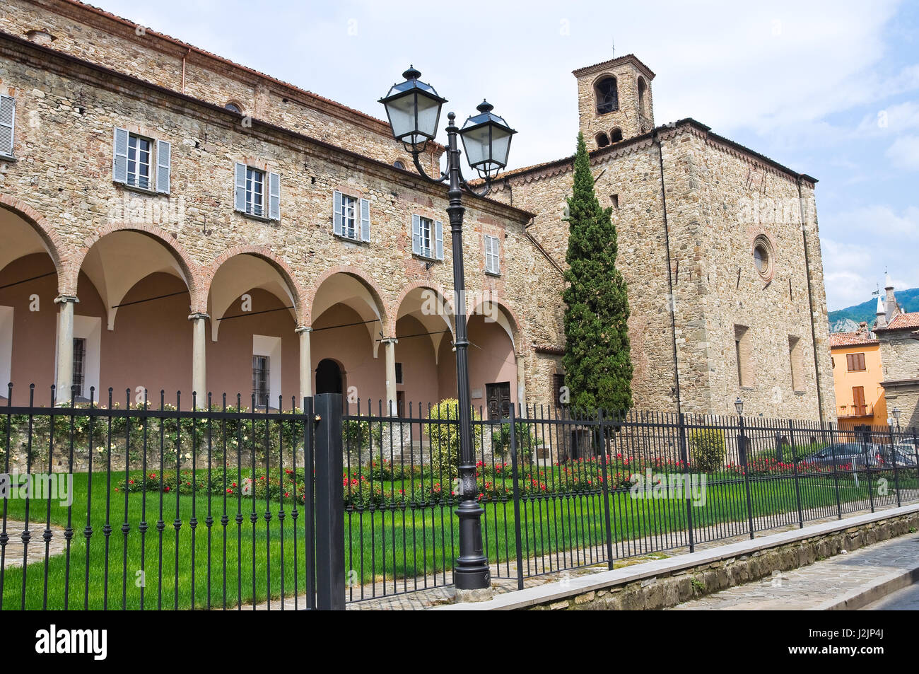 Abbey of St. Colombano. Bobbio. Emilia-Romagna. Italy Stock Photo - Alamy