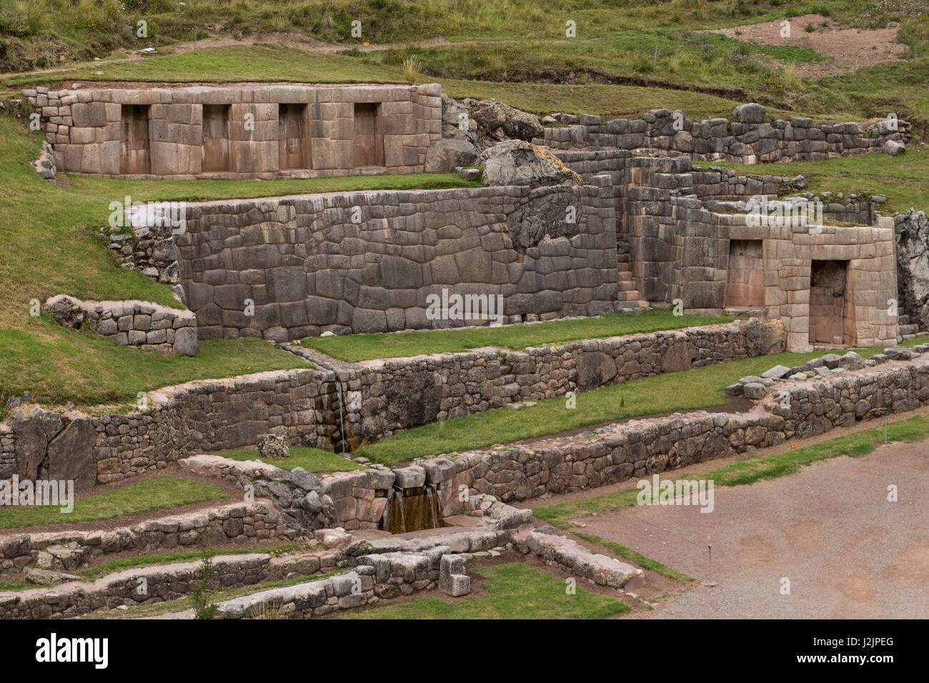The ceremonial stone baths at Tambomachay, also referred to as El Baño ...