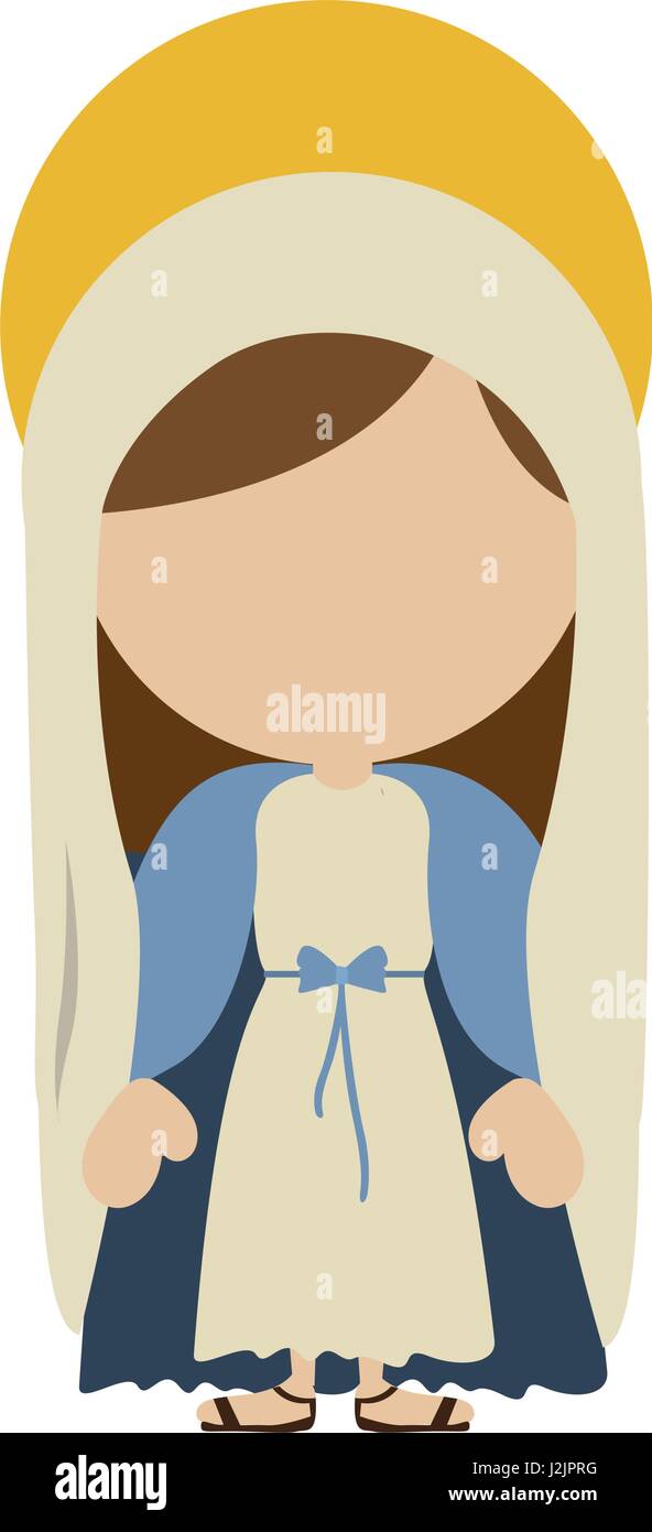 Image of virgin mary Stock Vector Images - Alamy