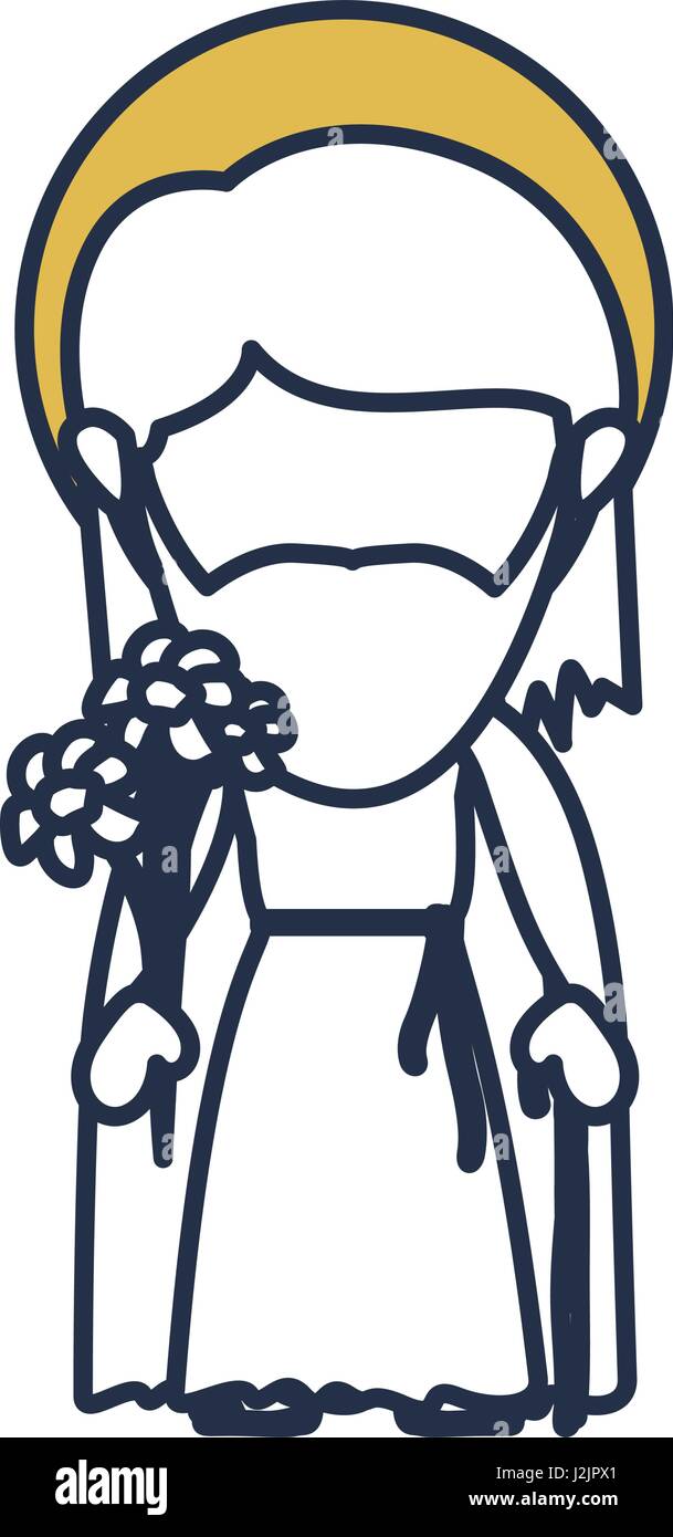 Male saint standing Stock Vector Images - Alamy