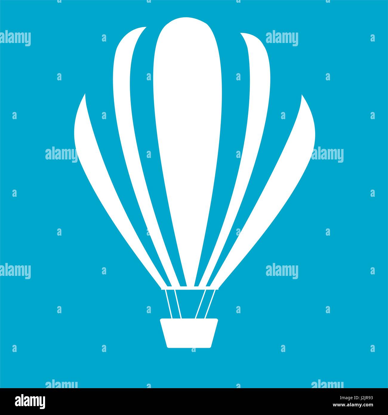 blue square frame with hot air balloon Stock Vector Image & Art - Alamy