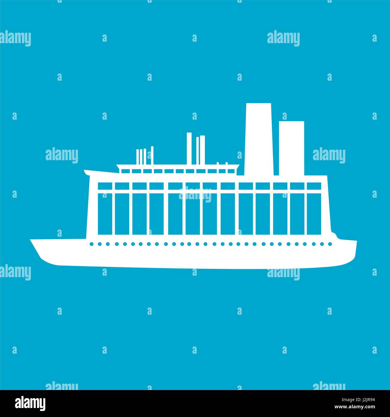 blue square frame with cargo ship Stock Vector Image & Art - Alamy