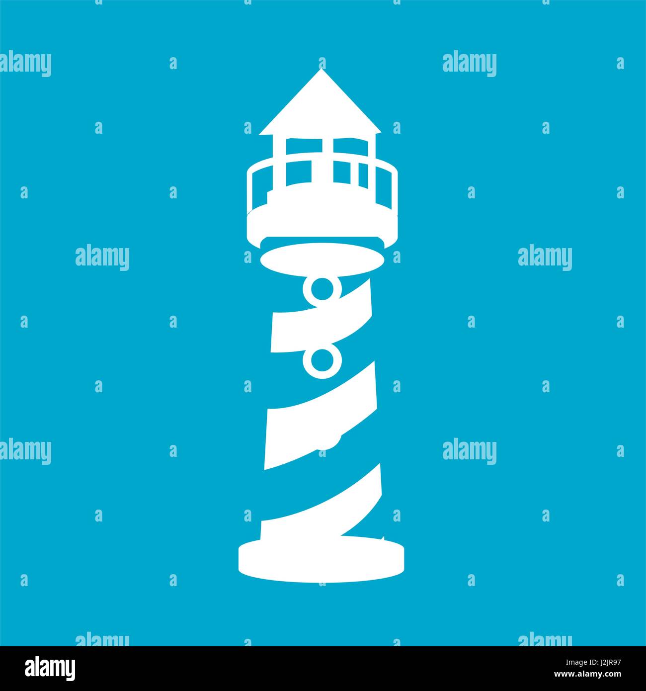 blue square frame with tower of lighthouse Stock Vector Image & Art - Alamy