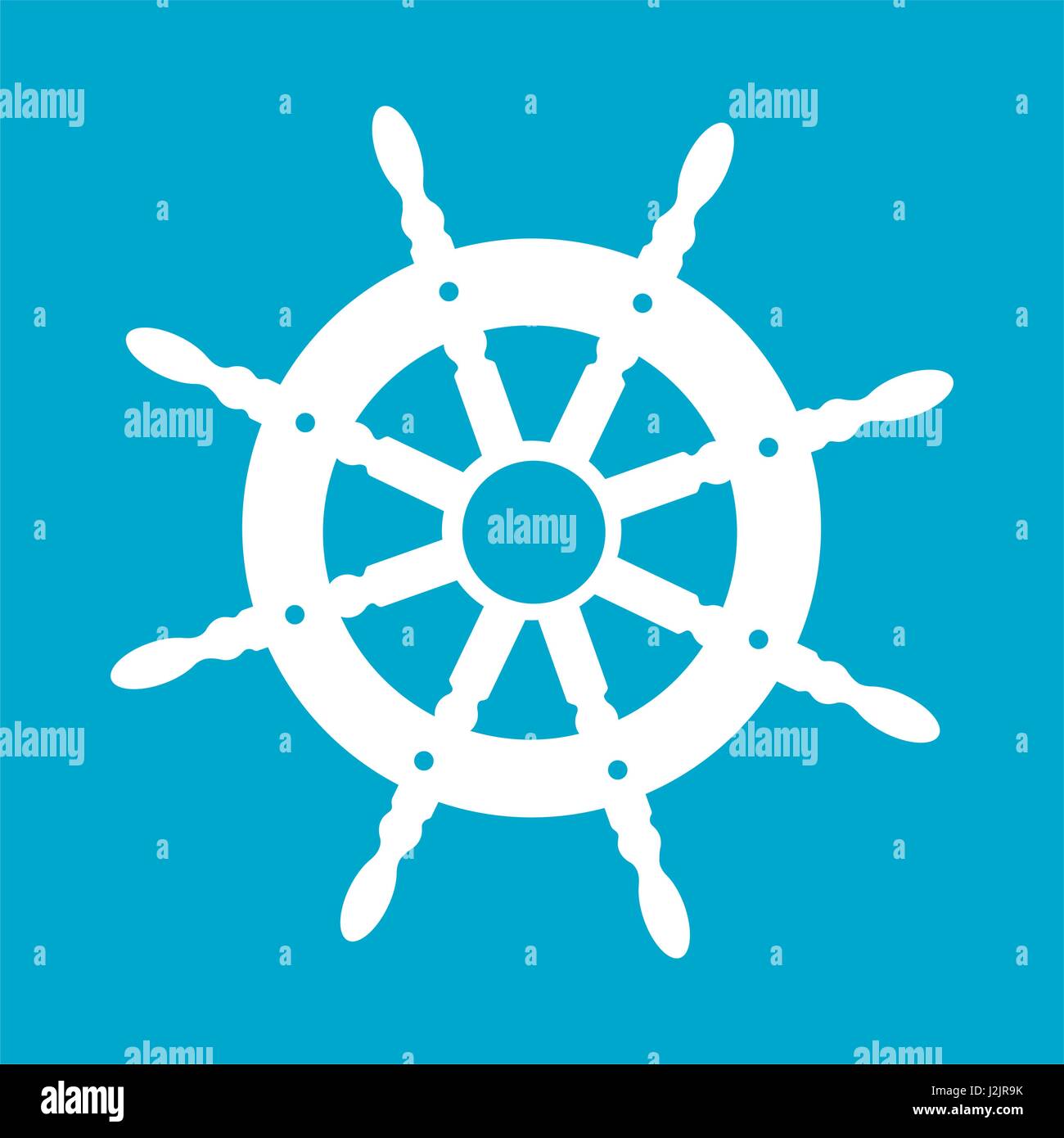 Boat helm wooden Stock Vector Images - Alamy