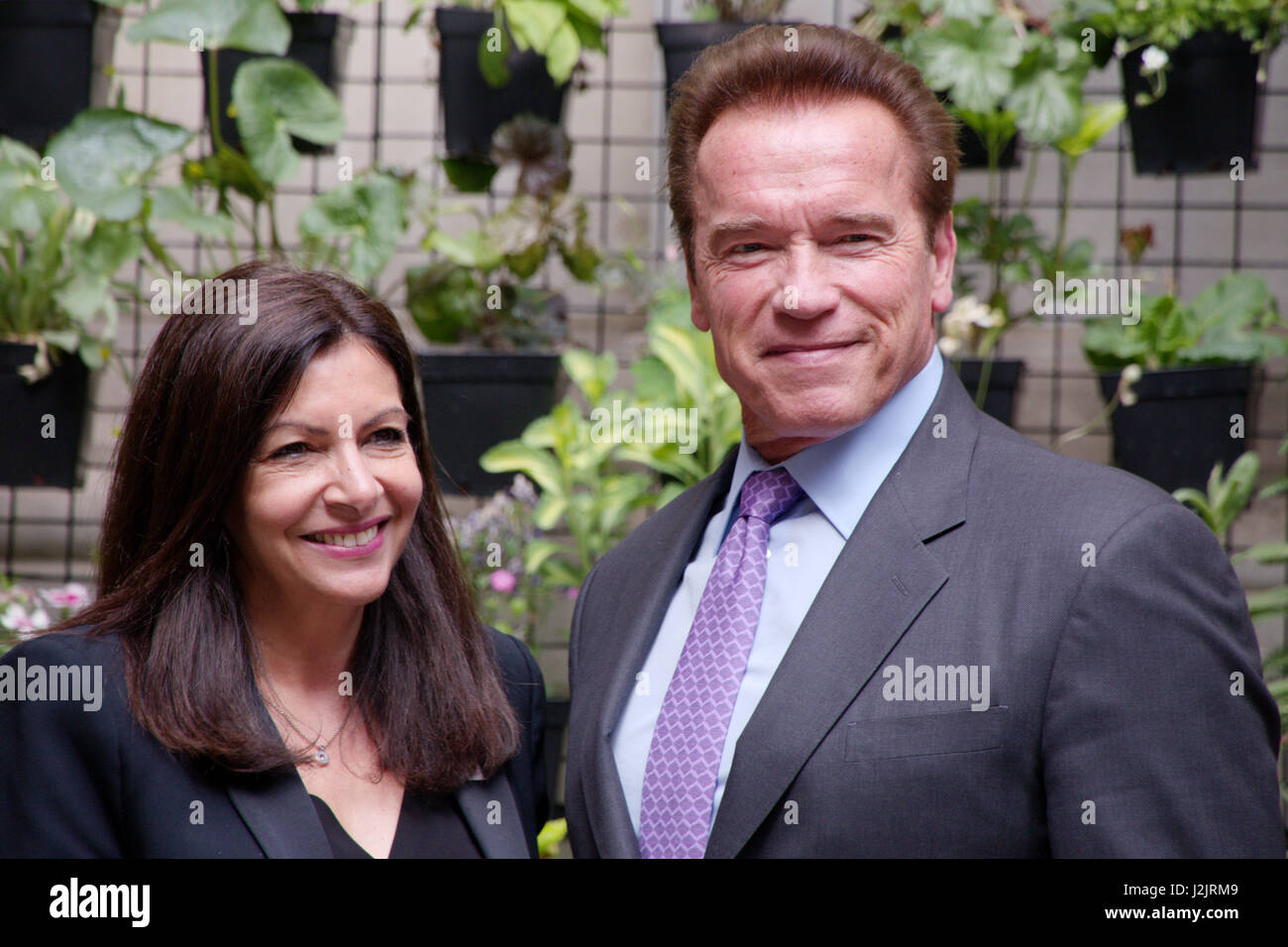 Paris, France. 28th April, 2017. Anne Hidalgo, Mayor of Paris and ...