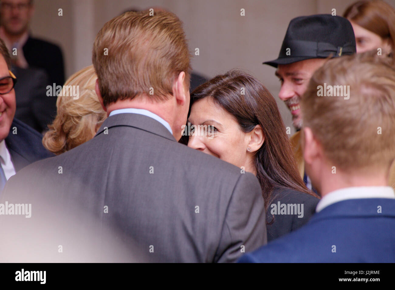 Paris, France. 28th April, 2017. Anne Hidalgo, Mayor of Paris and ...