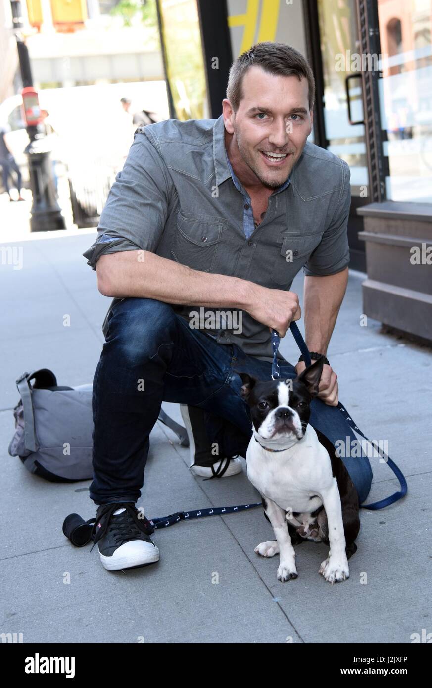 New York, NY, USA. 28th Apr, 2017. Brandon McMillan out and about for ...