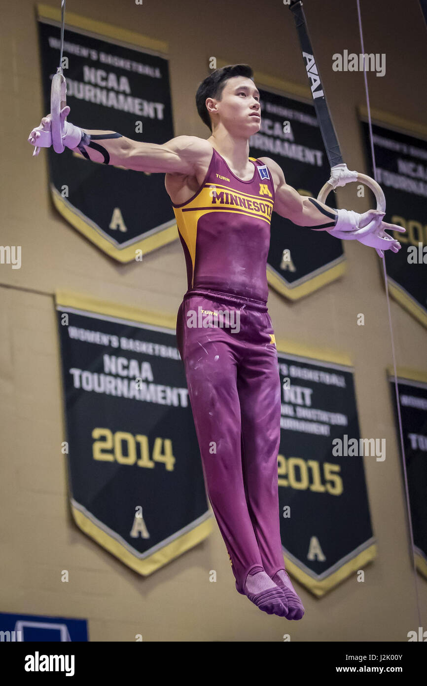 April 22, 2017 - West Point, NY, USA - April 22, 2017: Minnesota Golden ...