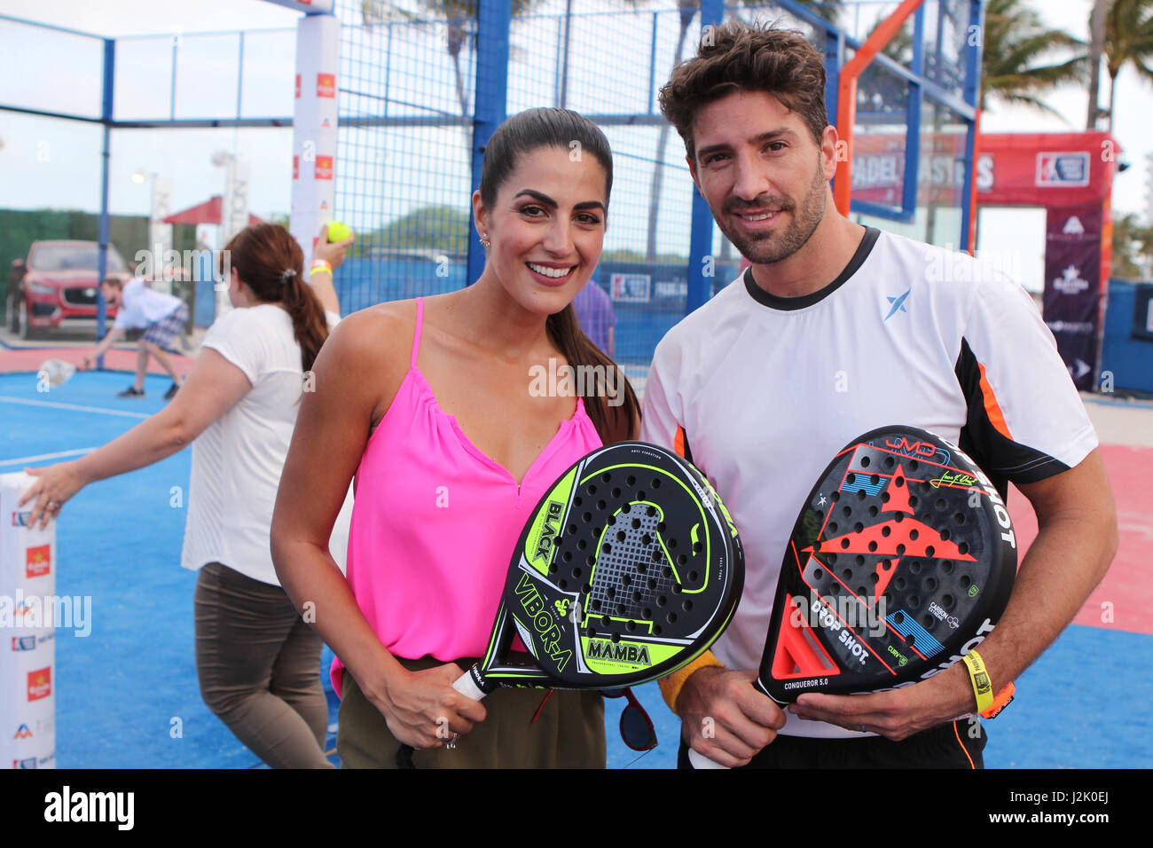 Miami, FL, USA. 28th Apr, 2017. Valentina Patruno and David Chocarro ...