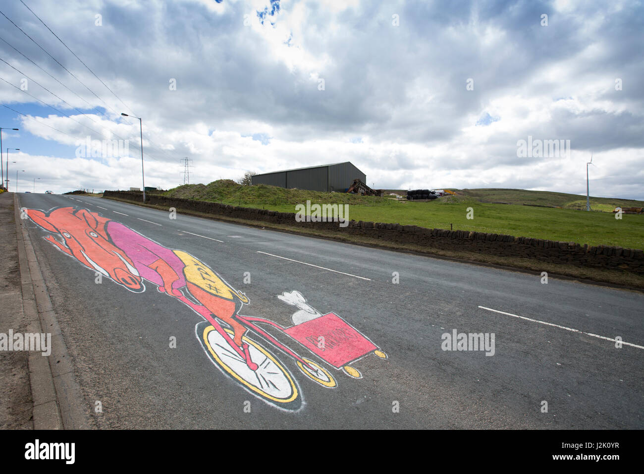 Mural de tour de yorkshire hi-res stock photography and images - Alamy