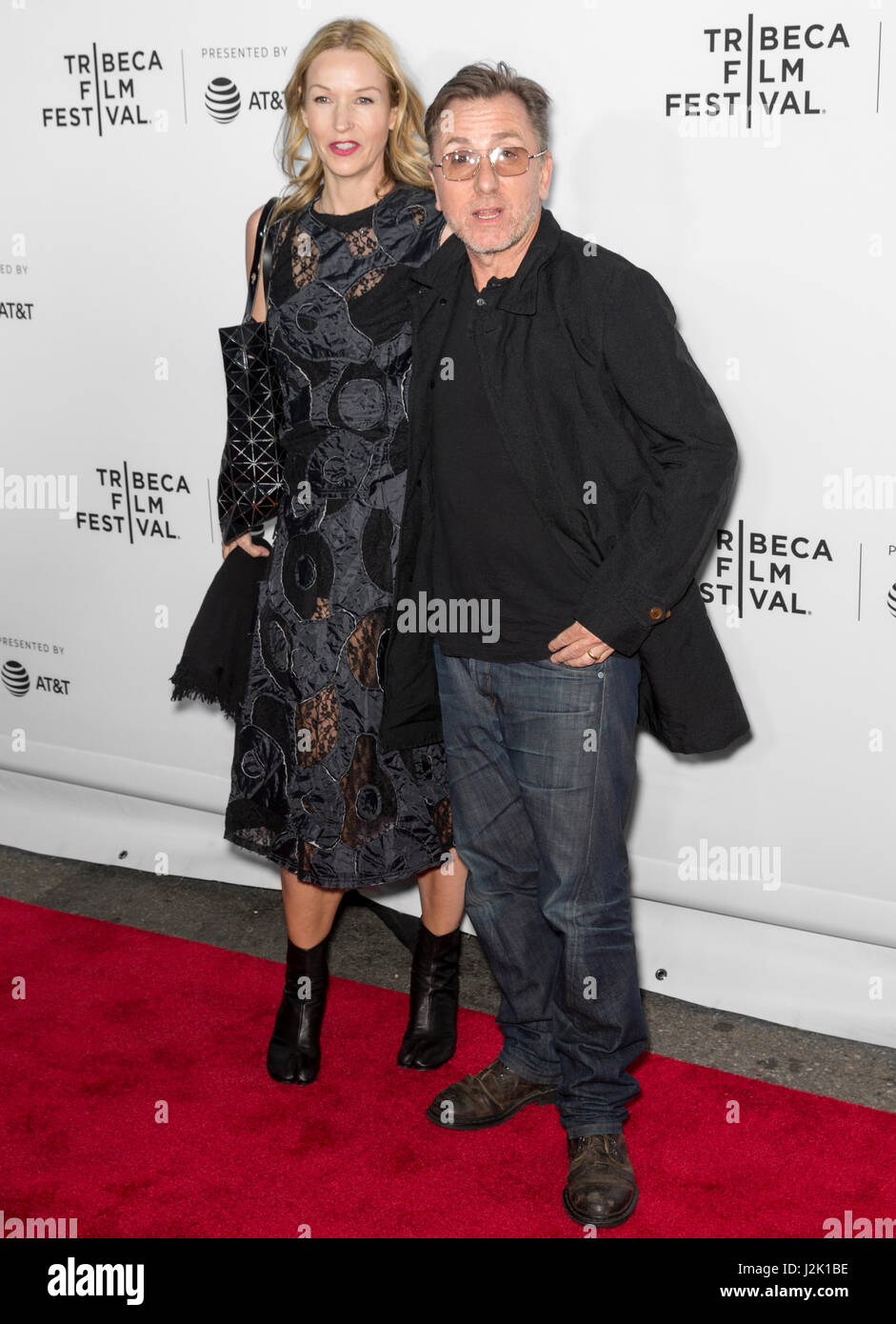 New York, USA. 28th April, 2017. Nikki Butler (L) and Tim Roth attend ...