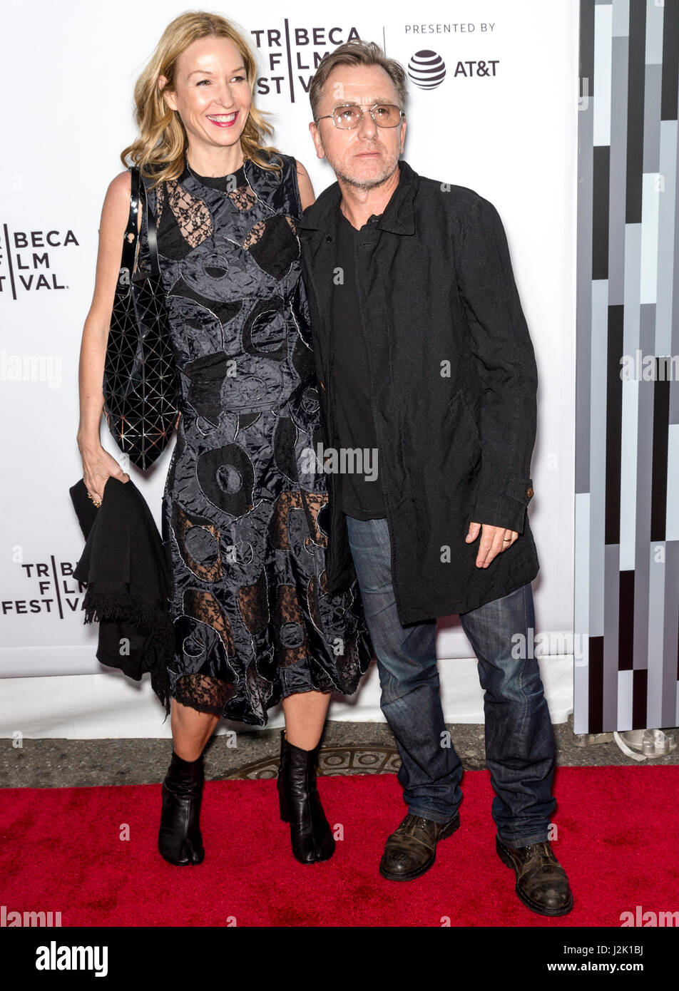 New York, USA. 28th April, 2017. Nikki Butler (L) and Tim Roth attend ...