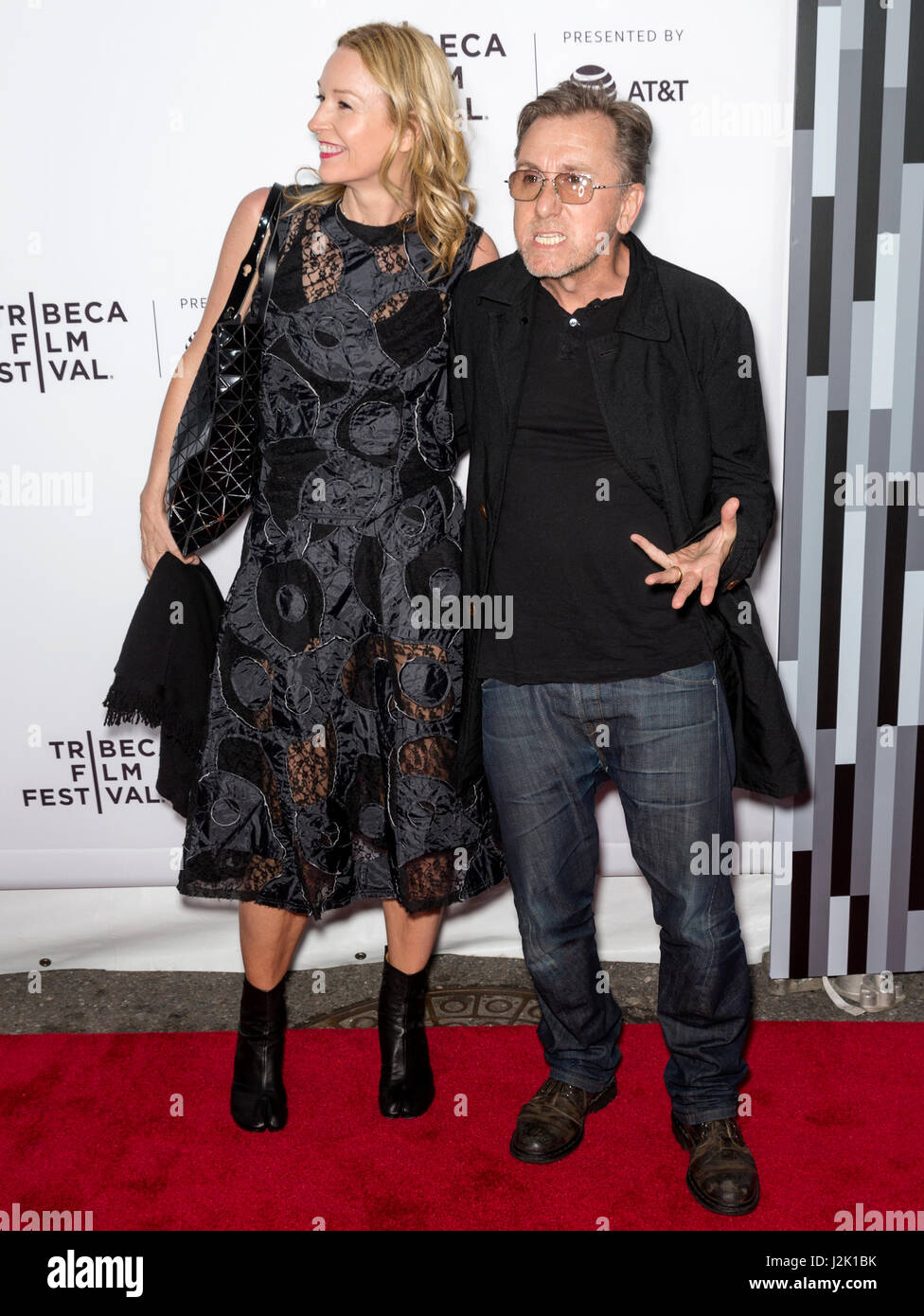 New York, USA. 28th April, 2017. Nikki Butler (L) and Tim Roth attend ...