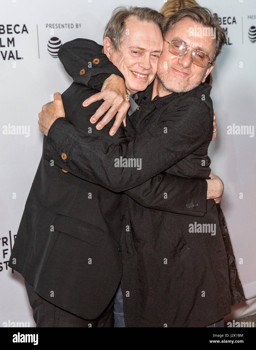 New York, USA. 28th April, 2017. Actors Steve Buscemi (L) and Tim Roth ...