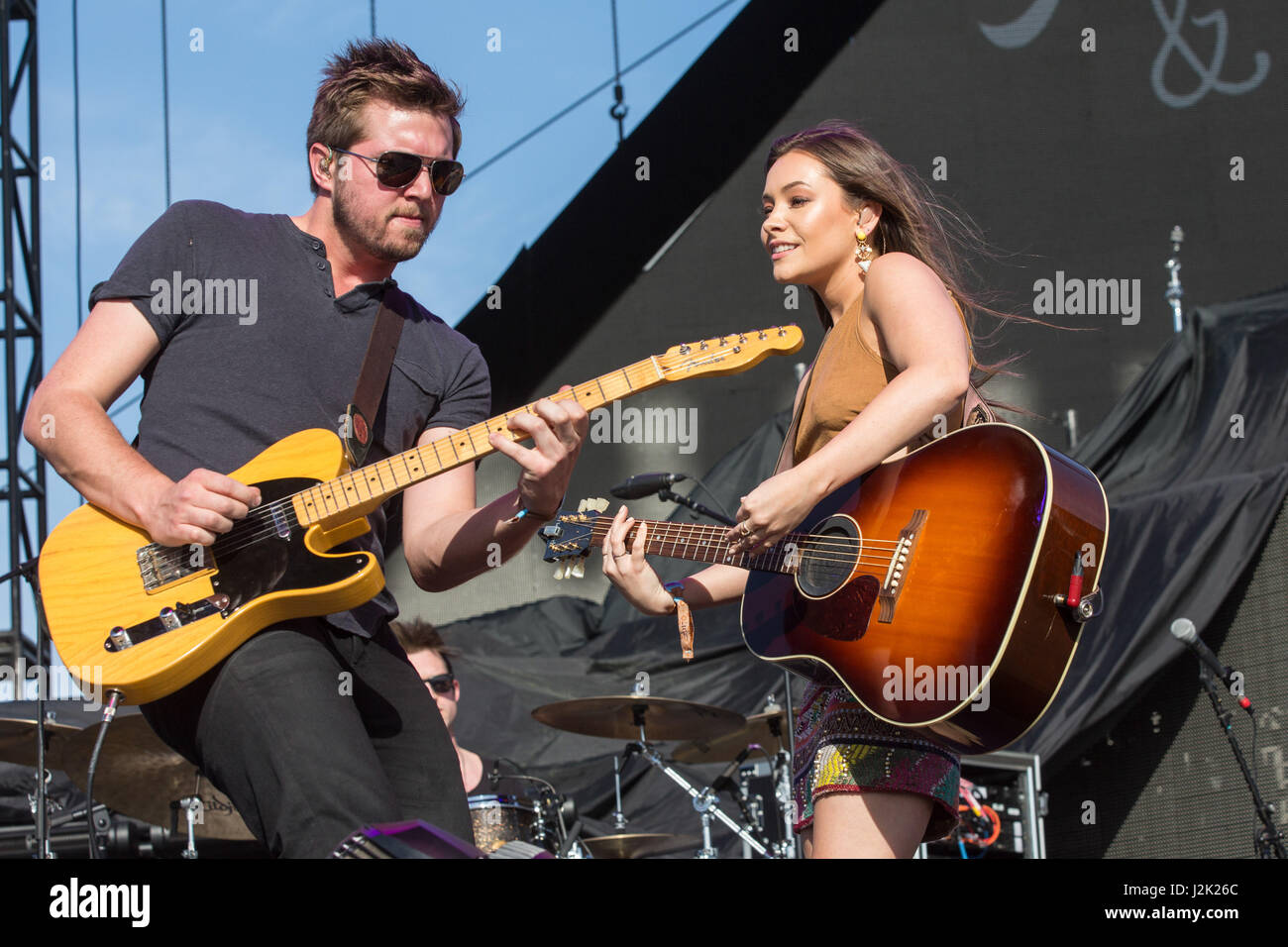 Indio, California, USA. 28th Apr, 2017. TAYLOR DYE of Maddie & Tae ...