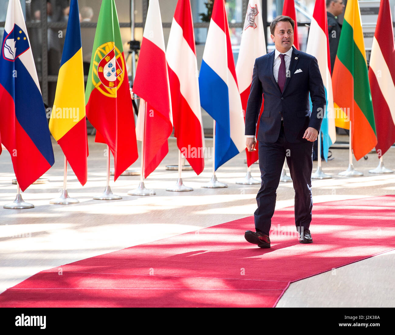 Xavier bettel arrives hi-res stock photography and images - Alamy