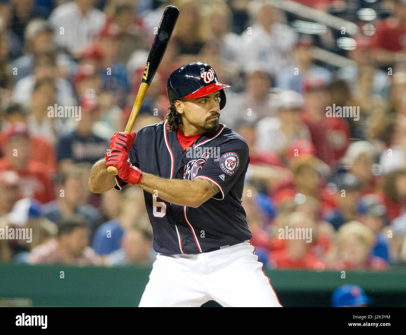 Washington Nationals third baseman Anthony Rendon (6) bats in the ...