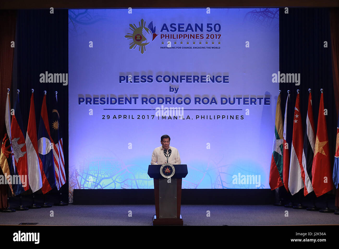 Pasay City, Philippines. 29th Apr, 2017. Philippine President Rodrigo ...