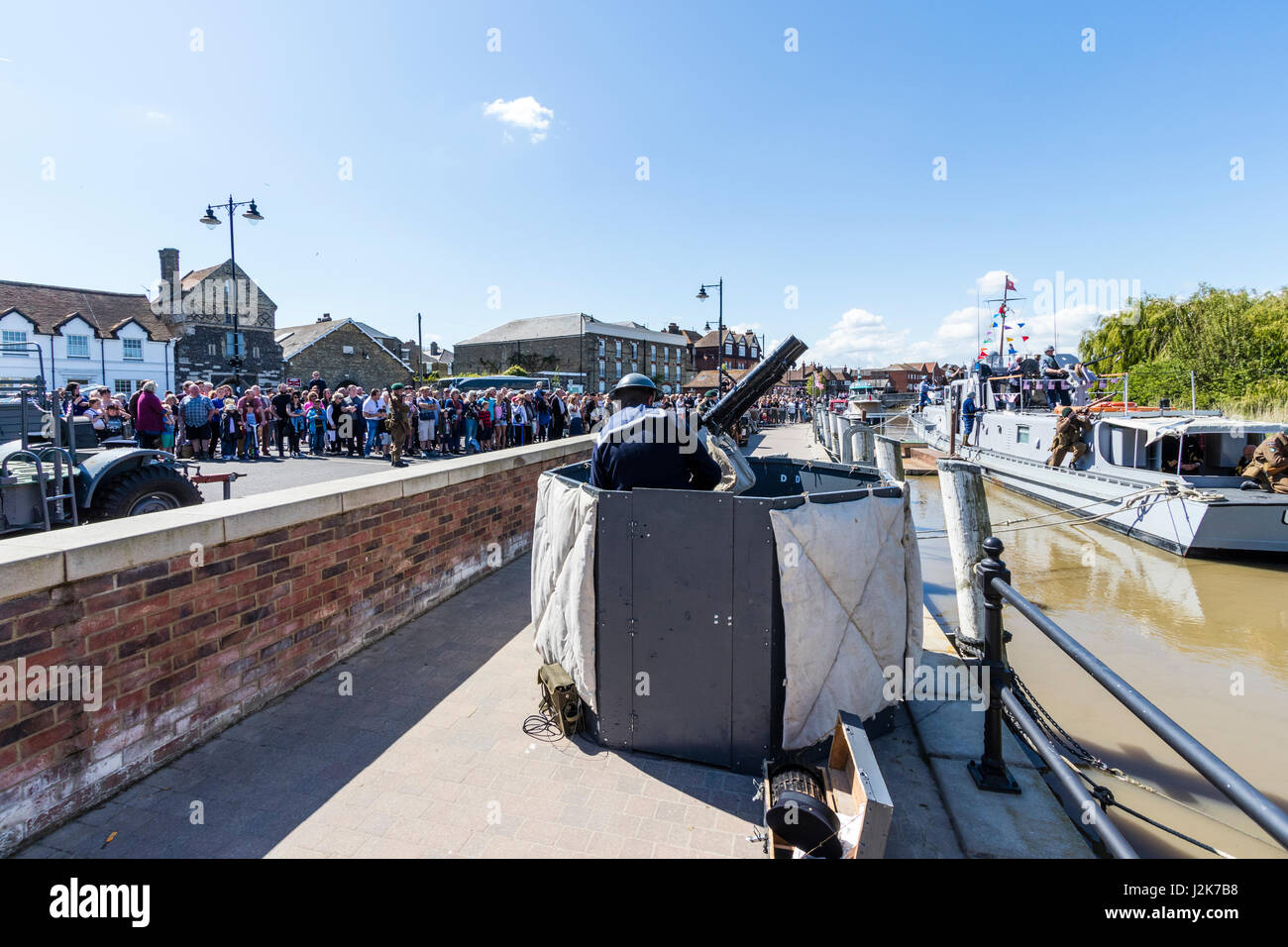 Salute to the 40s event. Members of the Grey Funnel Royal Navy and the ...