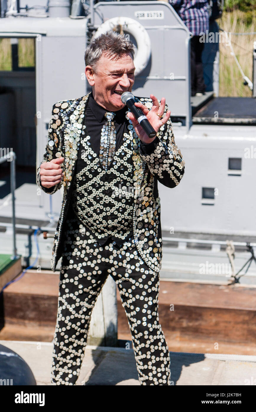 Salute to the 40s re-enactment event. Popular singer Mickey Driver ...