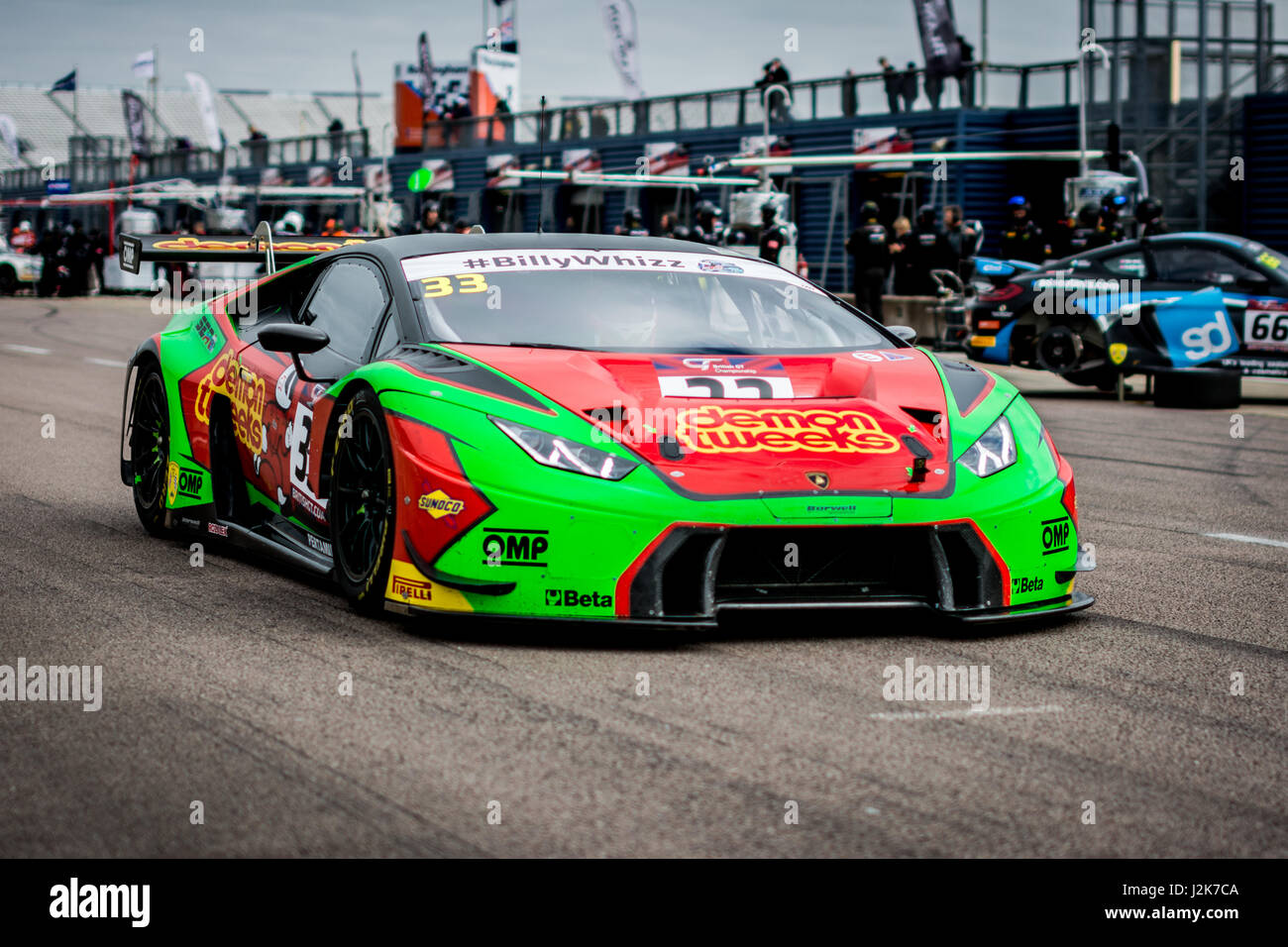 Corby, Northamptonshire, UK. 29th April, 2017. British GT racing ...