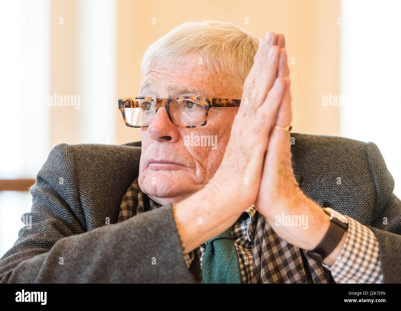 Sir Jeffrey Tate, head director of the Hamburg Symphony Orchestra, at a ...