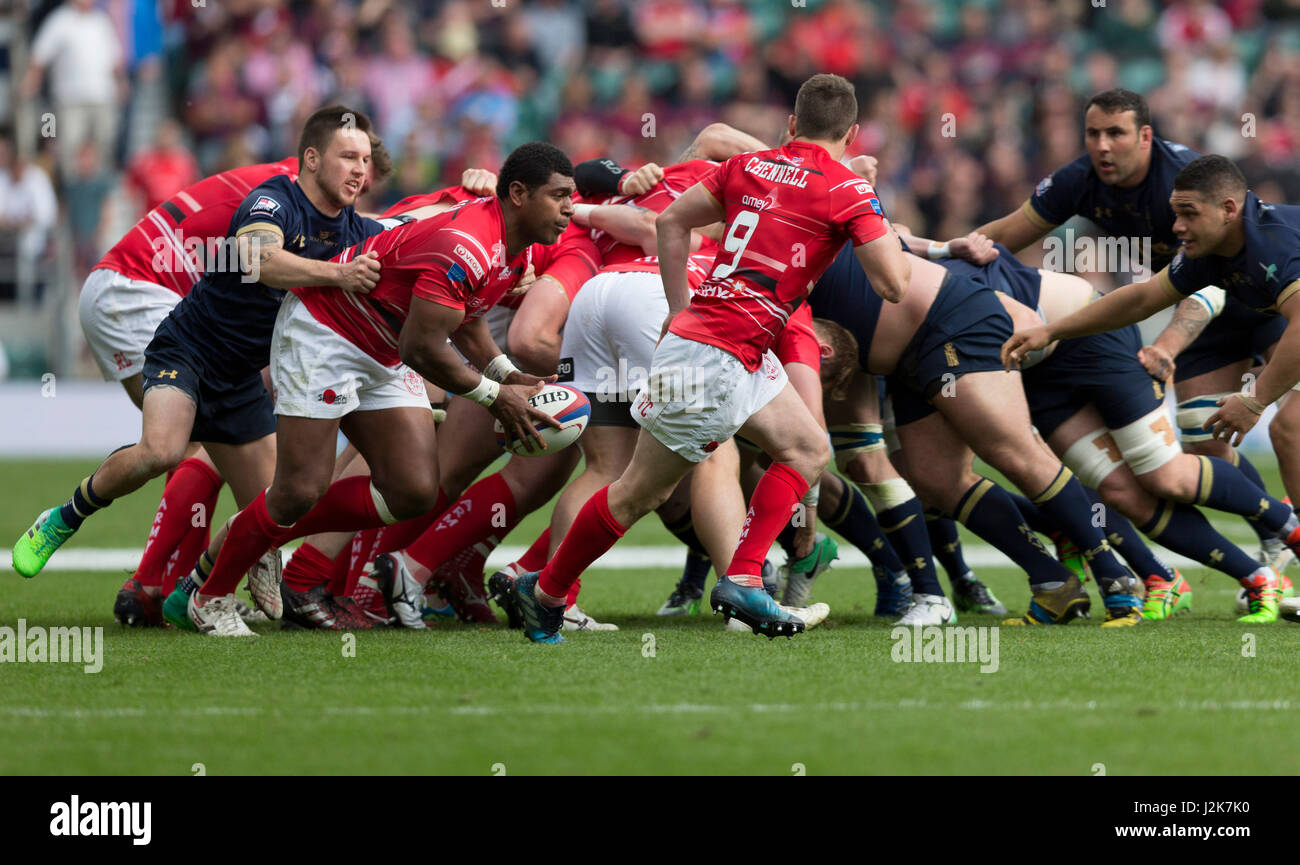 The Army attack from a scrum in the 100th fixture of the Army v Navy ...