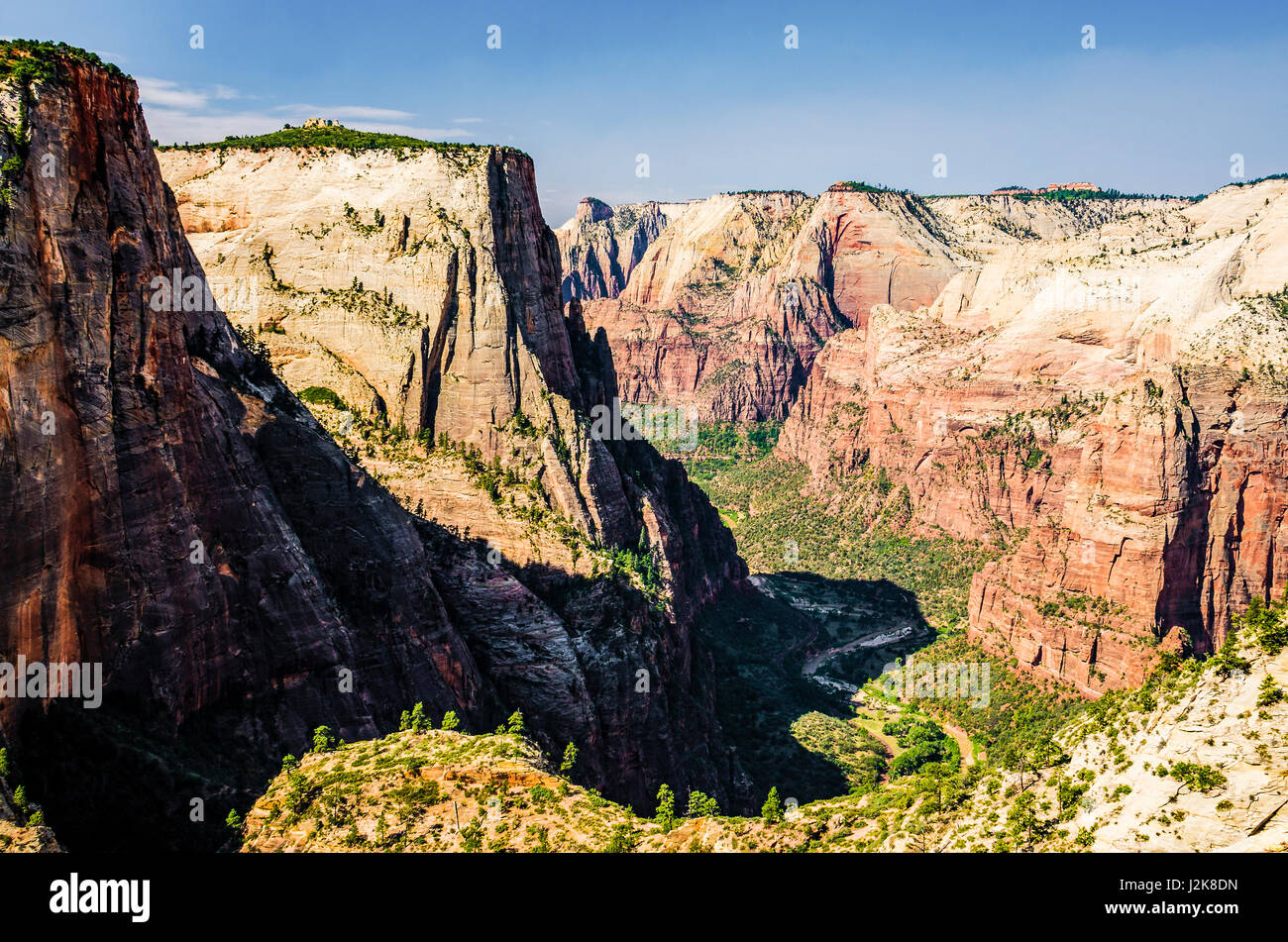 Viewpoint of Zion National Park cliff Stock Photo - Alamy