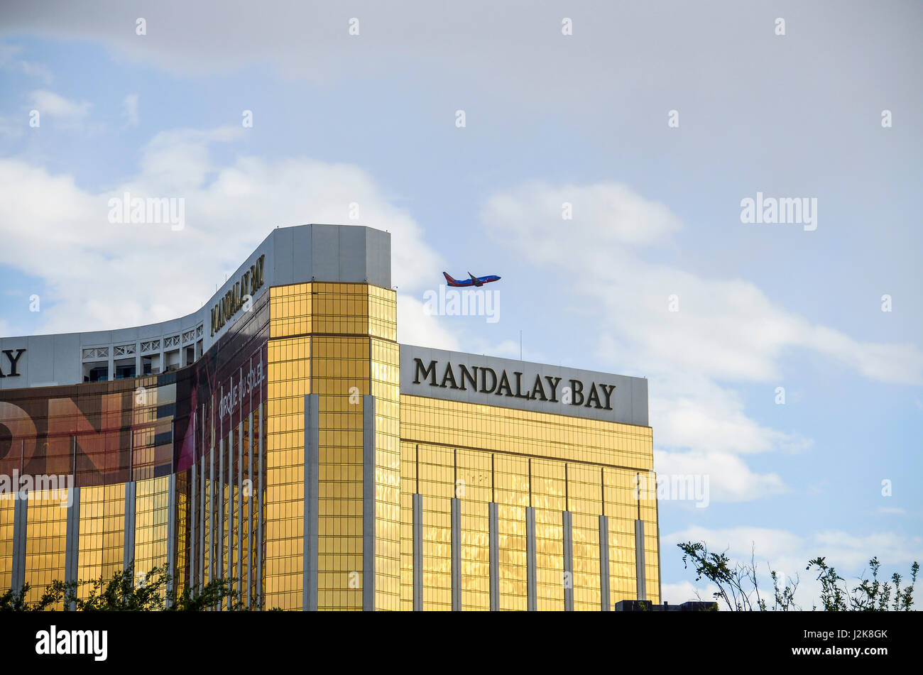 Las Vegas, USA - May 7, 2014: Mandalay Bay building exterior on strip ...