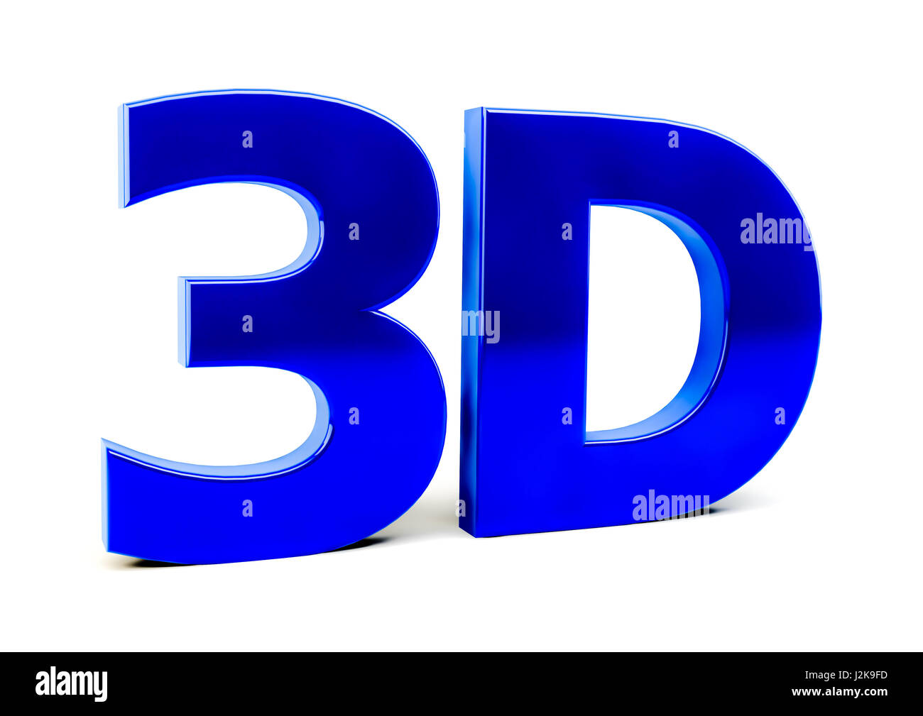 3D logo isolated on white background. 3d word Stock Photo - Alamy