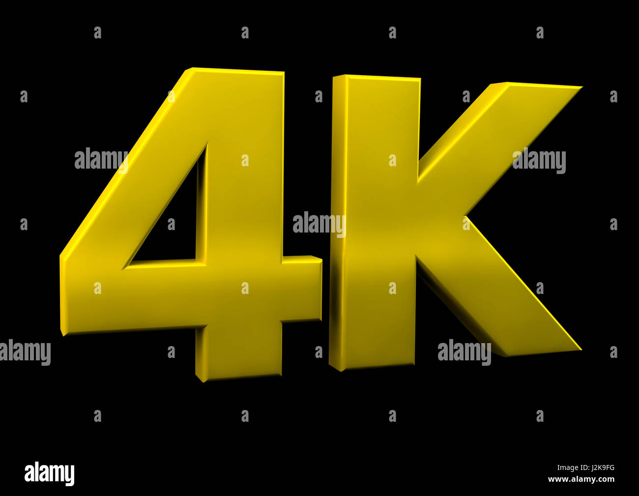 Ultra HD 4k icon. 4K letters on black background Stock Photo - Alamy