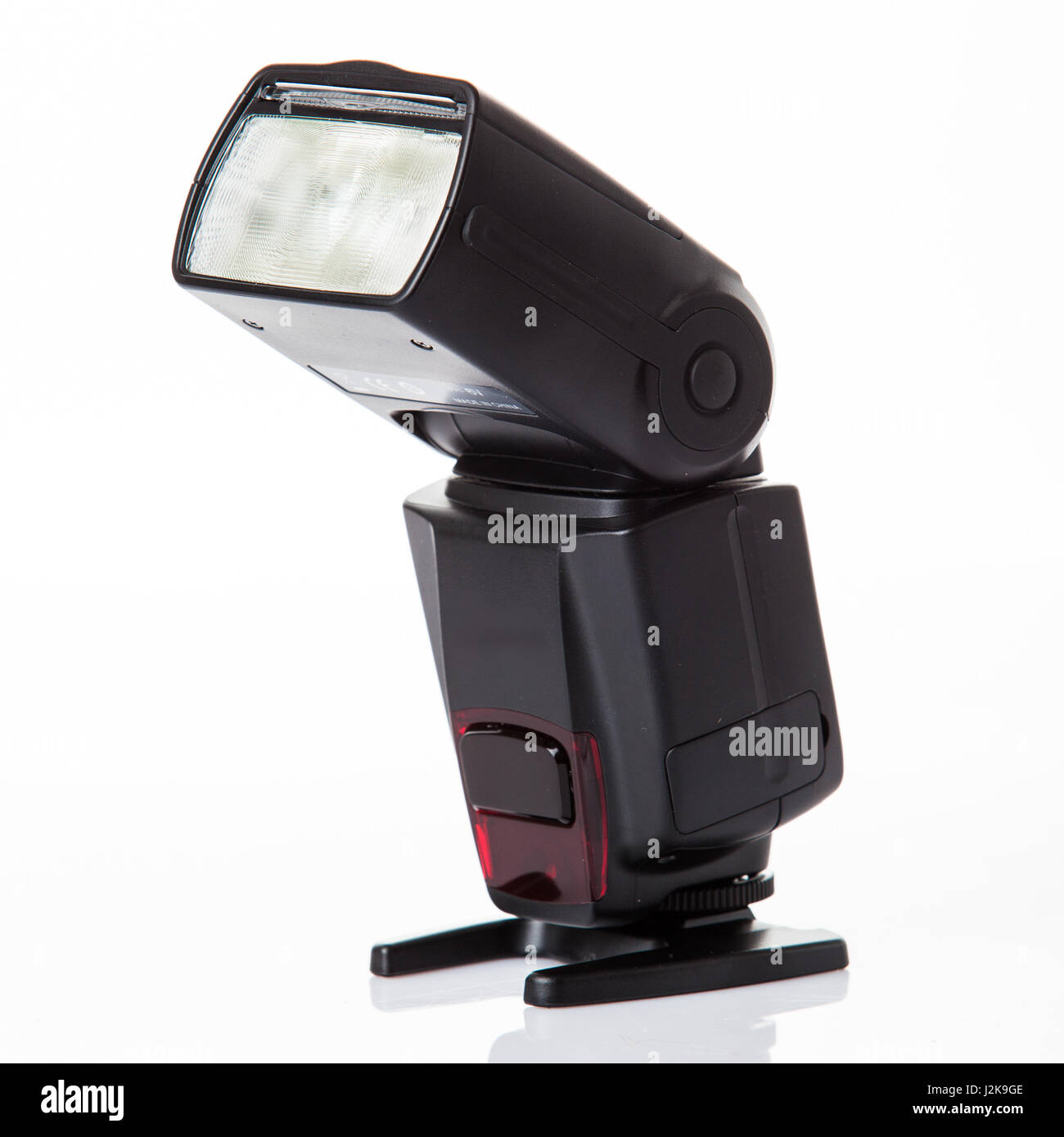 Camera flash light isolate on white background Stock Photo - Alamy
