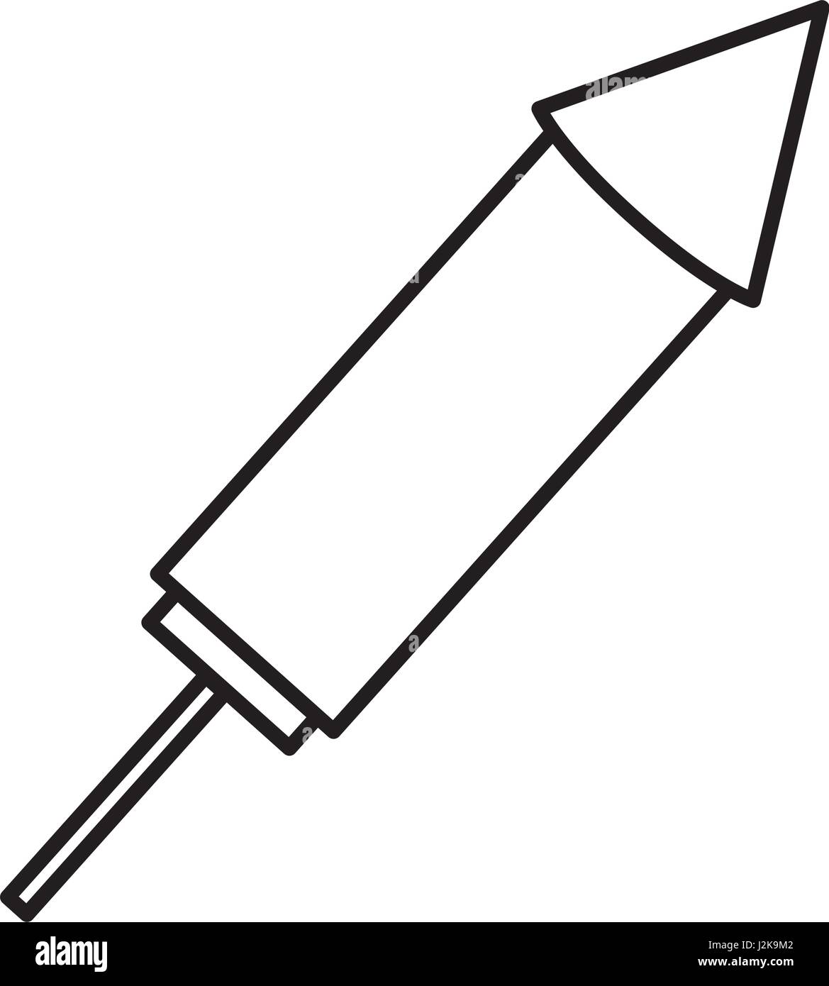 rocket firework celebration icon Stock Vector Image & Art - Alamy