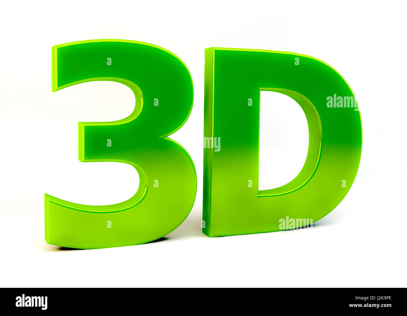 3D logo isolated on white background. 3d word Stock Photo - Alamy
