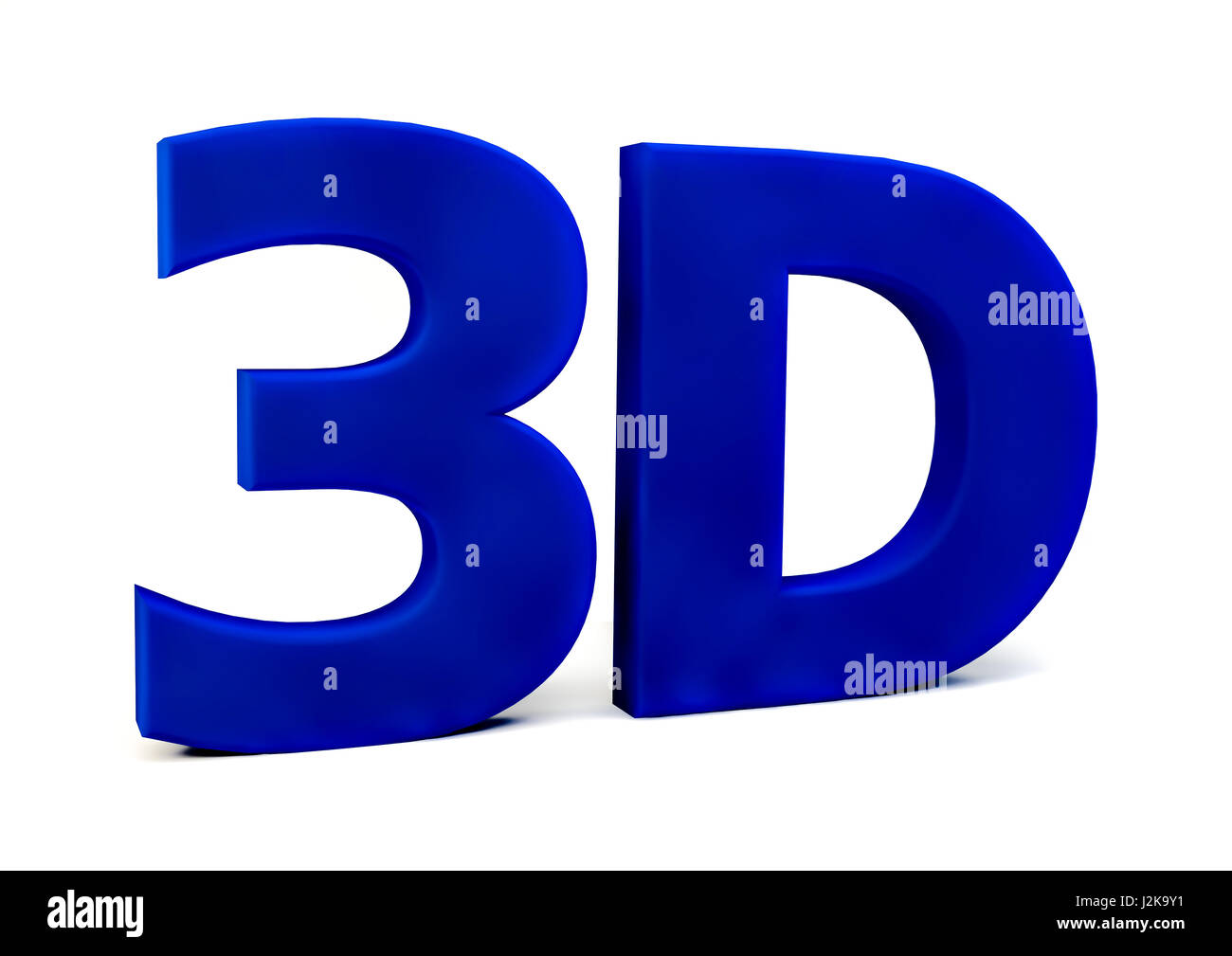 3D logo isolated on white background. 3d word Stock Photo - Alamy