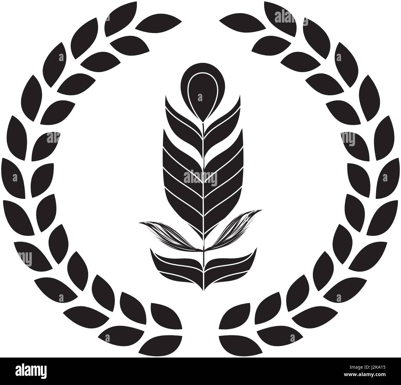 Feather award Stock Vector Images - Alamy