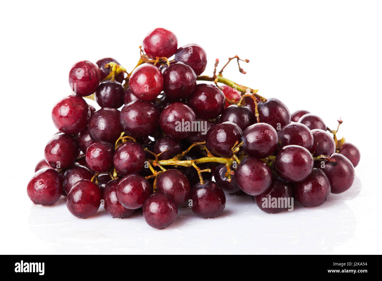 Bunch of red grapes Stock Photo - Alamy