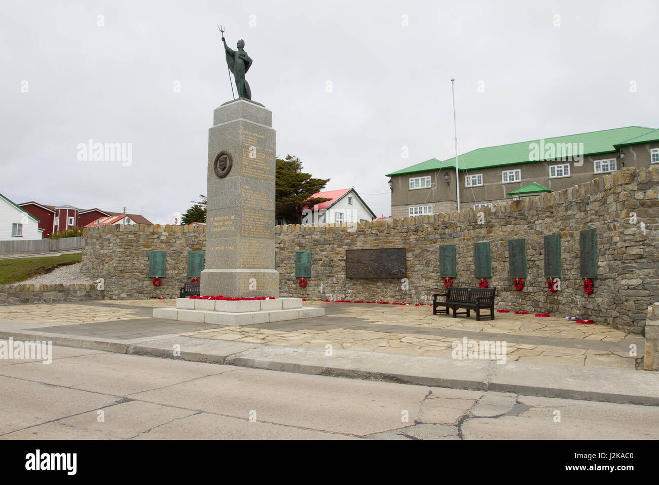 War Memorial, falklands Stock Photo - Alamy