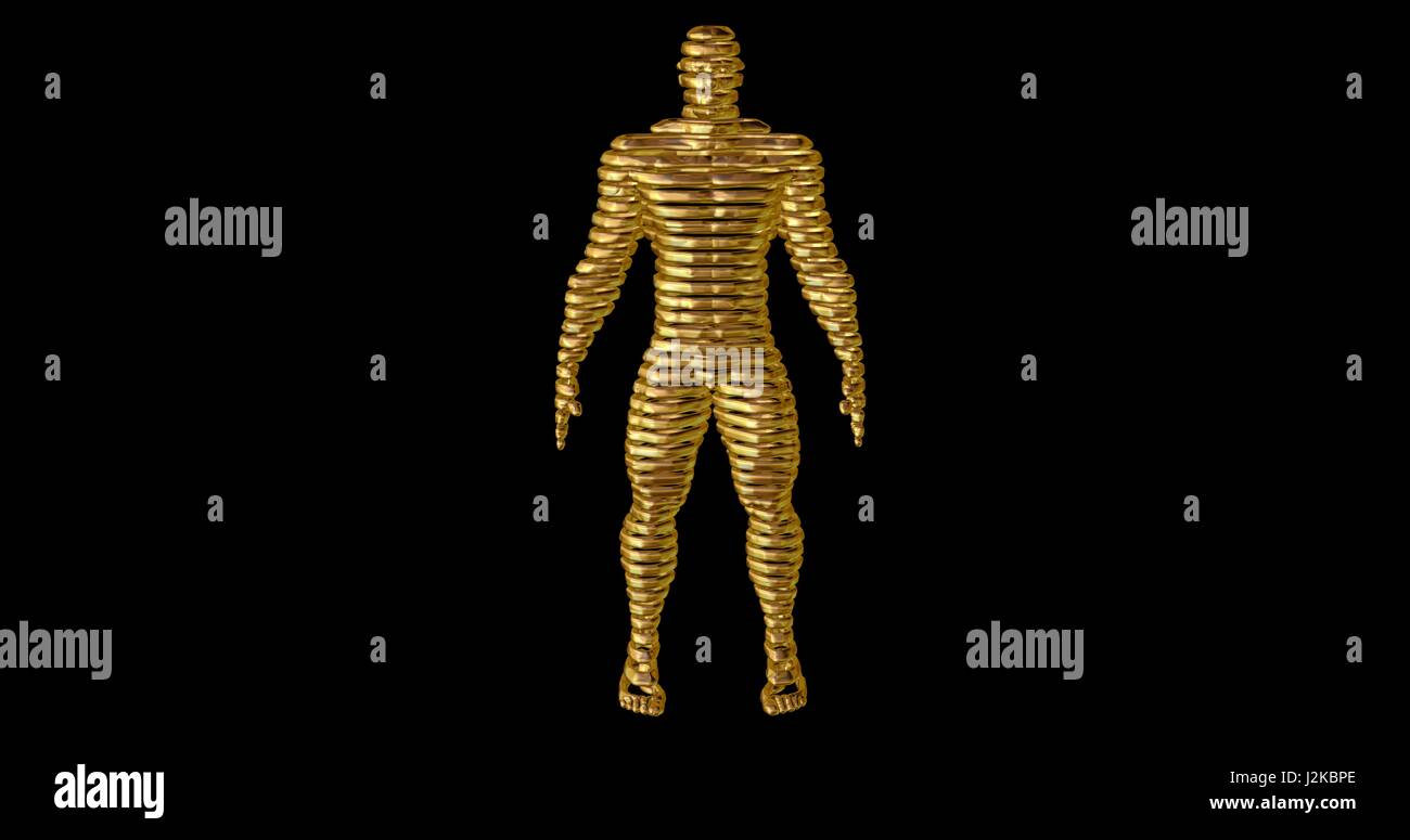 Stripped 3d man hi-res stock photography and images - Alamy