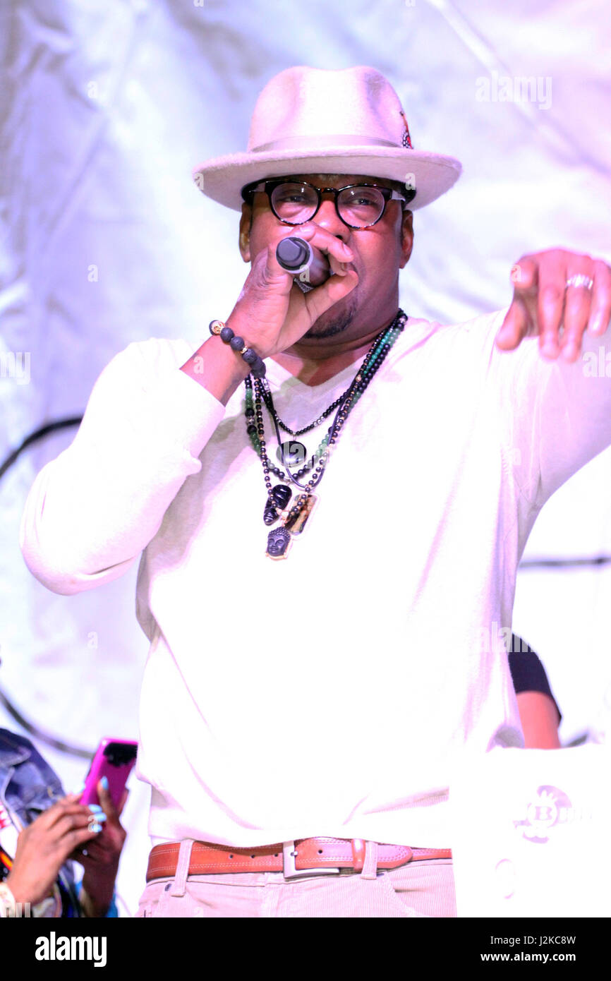 Bobby Brown promotes his merchandise at the BE EXPO 2017 at the PA ...