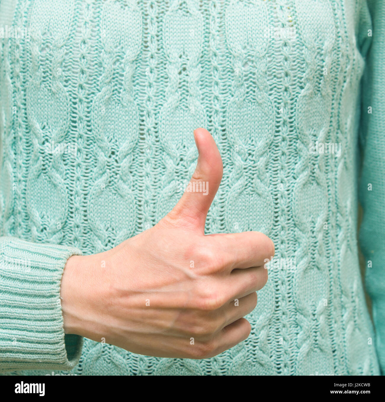 Young woman gestures hand against hi-res stock photography and images ...