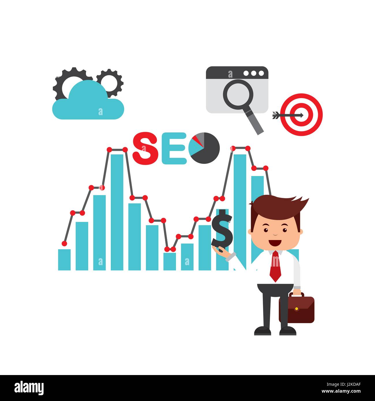 search engine optimization flat icons Stock Vector Image & Art - Alamy