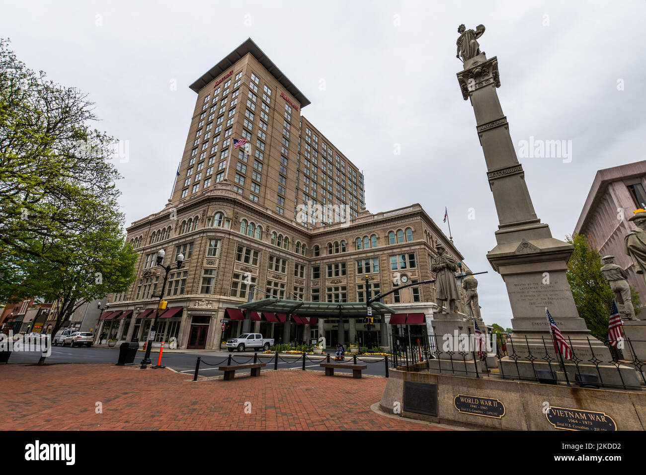 Soldiers and Sailor Monument in Lancaster Square, Pennsylvania Stock ...