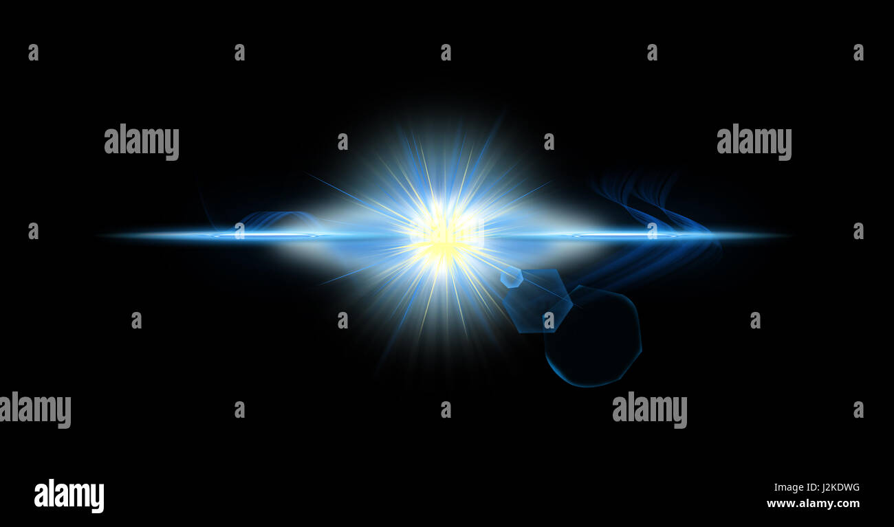 Optical Light Lens Flare and Star Effect, Realistic Flash with ...